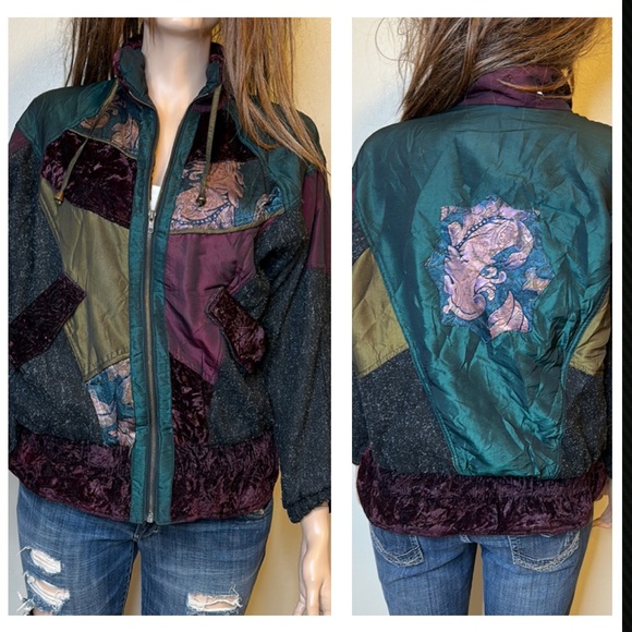 Diana Marco | Jackets & Coats | Diana Marco Vintage Retro Multicolor ...